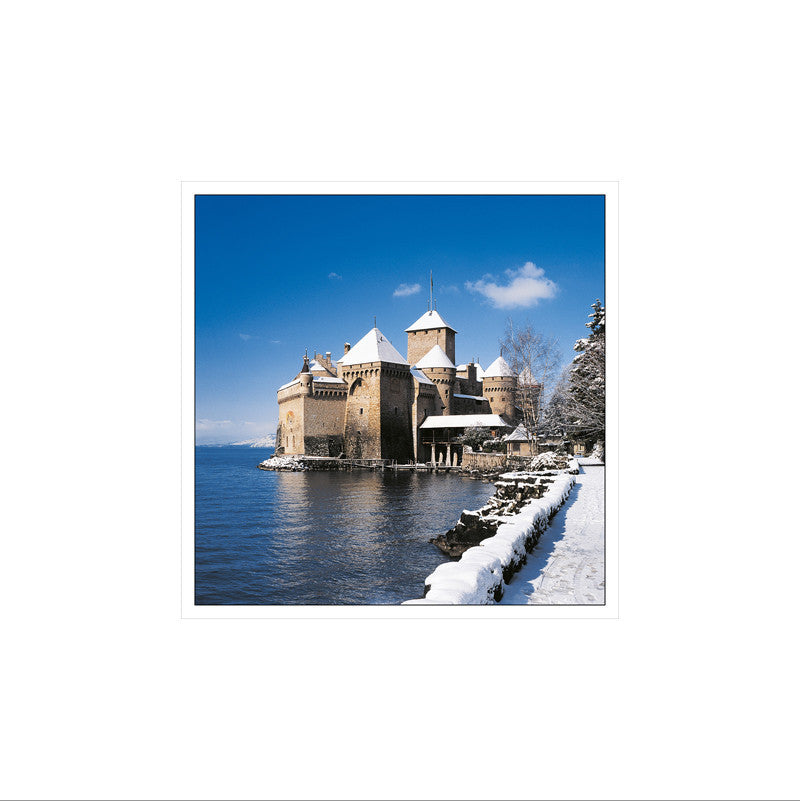 Greetings card: The castle of Chillon, Switzerland – LIGHTMOTIF PRO SHOP